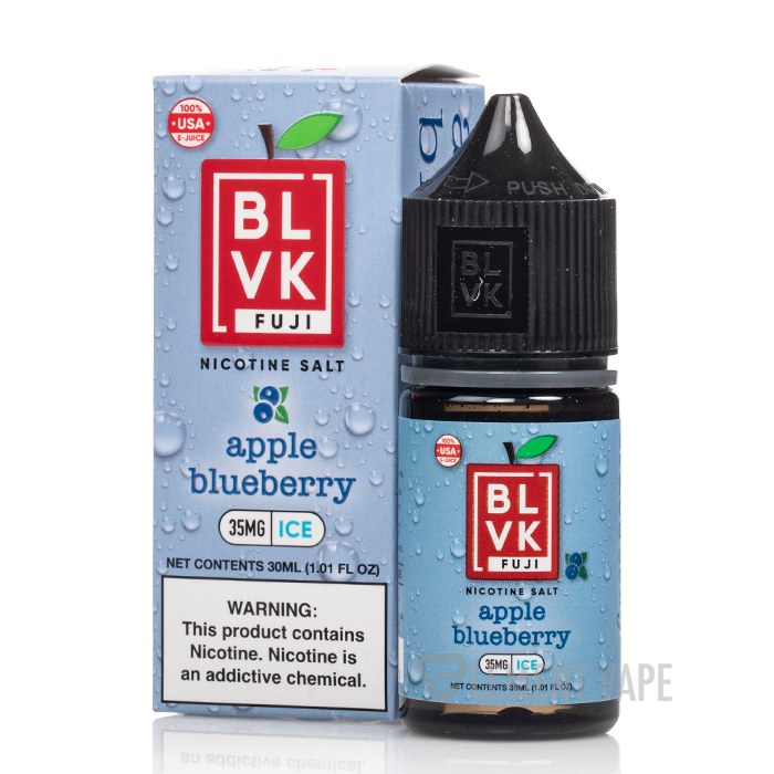 Apple Blueberry Ice - BLVK Fuji Salts - 30mL $9.99