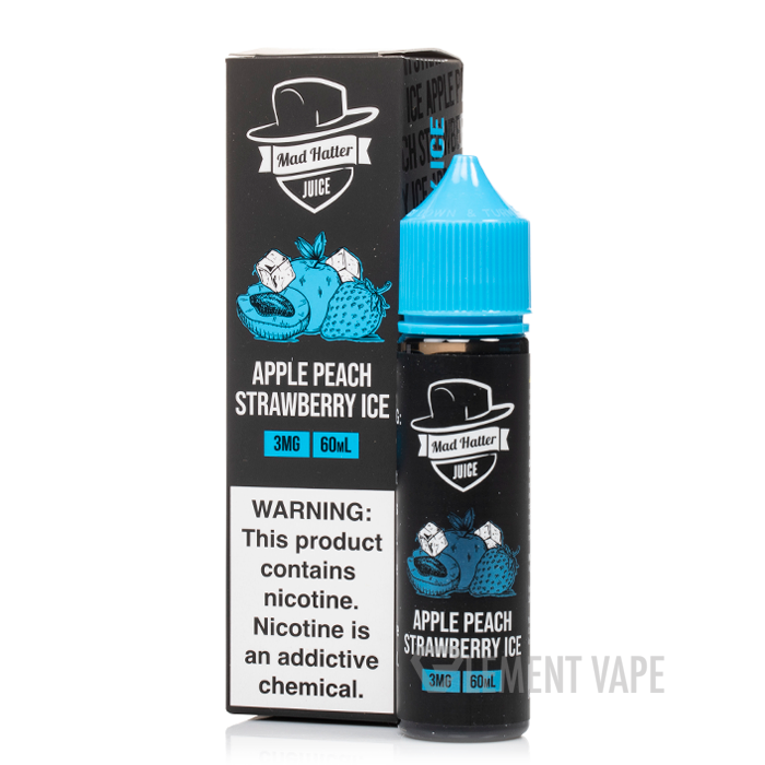 Apple Peach Strawberry ICE - Mad Hatter - 60mL $7.99