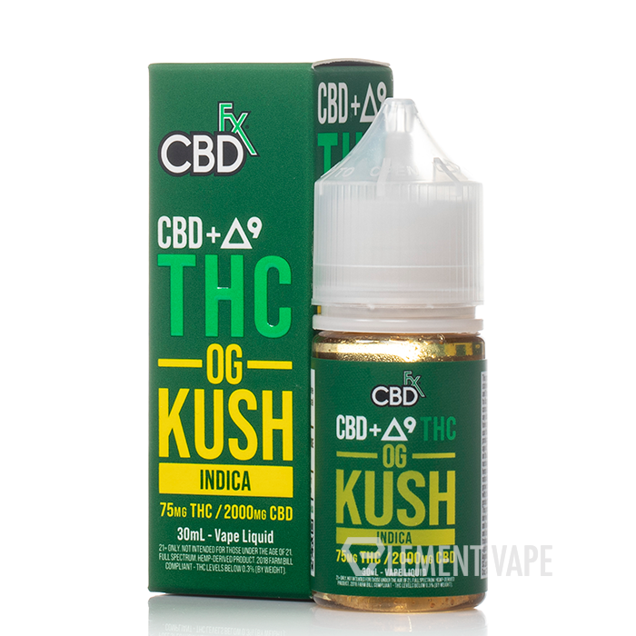 CBDFX CBD + Delta 9 THC Vape Juice - OG Kush - Indica $59.99