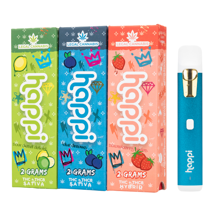 Happi Legal Cannabis Disposable 2G