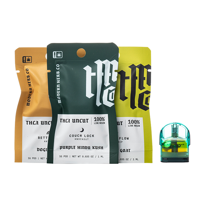 Modern Herb Co. UNCUT THCA Live Resin Disposable Pods 1G $24.99