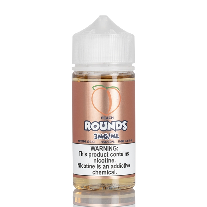 Peach - Rounds E-Liquid | 100mL Vape Juice