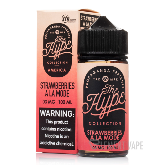 Hype - Strawberries A La Mode - Propaganda - 100mL $11.99