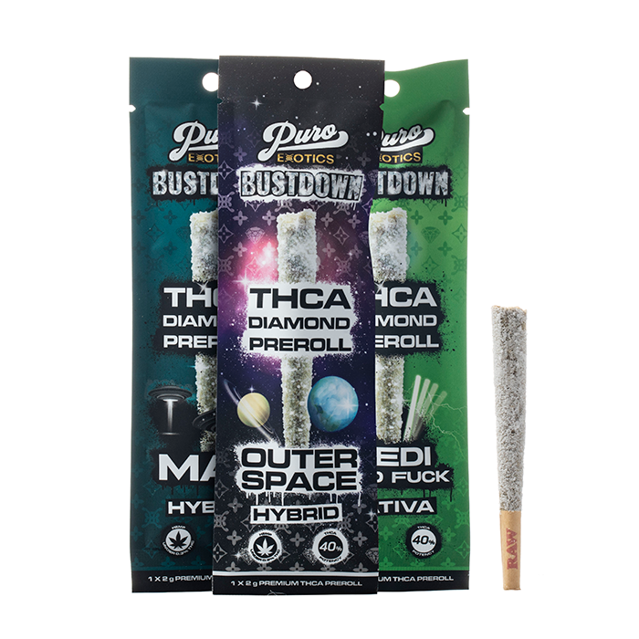 Puro Exotics Bustdown Prerolls 2G $5.99