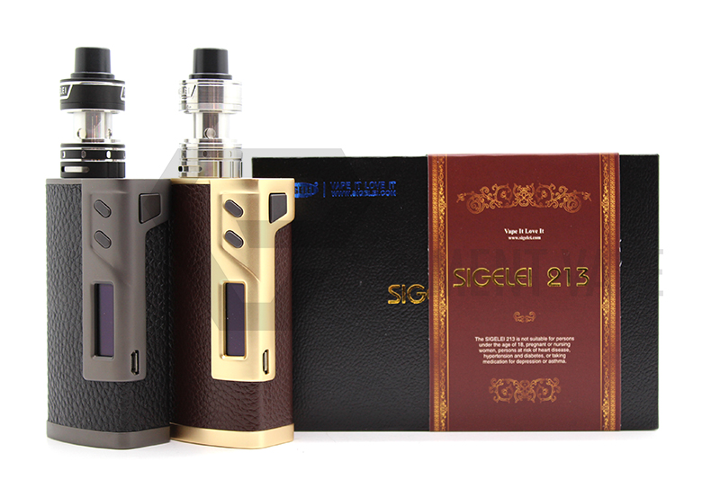 Sigelei 213W Leather TC Starter Kit | Includes Sigelei Up Tank