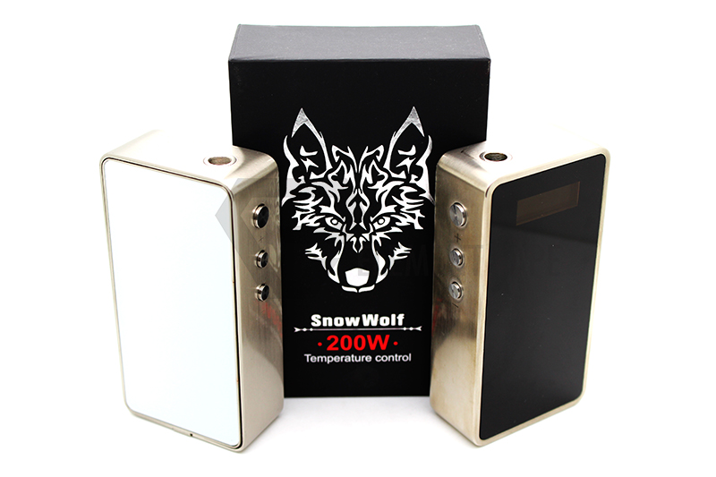SnowWolf 200W Temp Control Box Mod - White, Gold and Black
