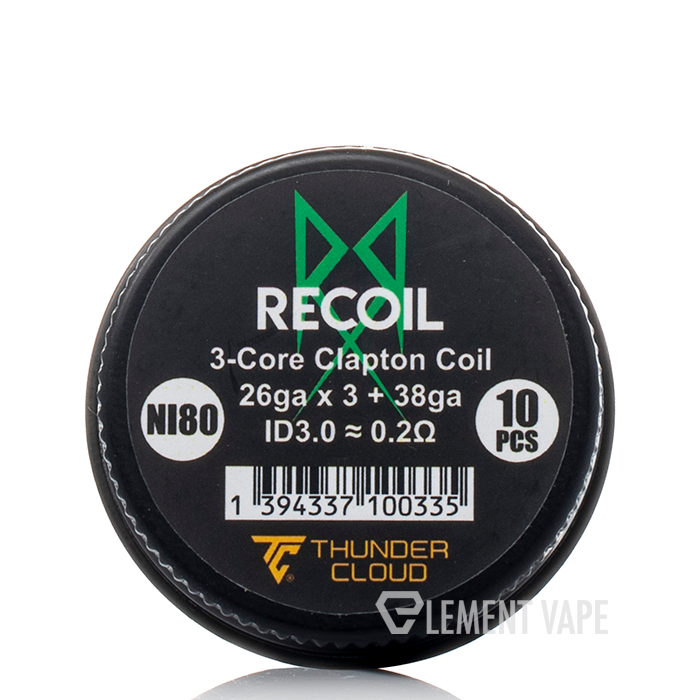 ThunderCloud Recoil 3-Core Clapton Coil $10.99