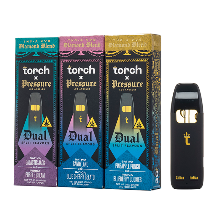 Torch x Pressure LA THCA VVS Diamond Blend Disposable 3G $19.99