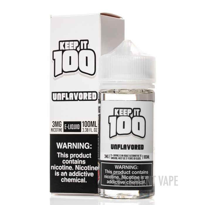 Unflavored - Keep It 100 - 100mL $12.99